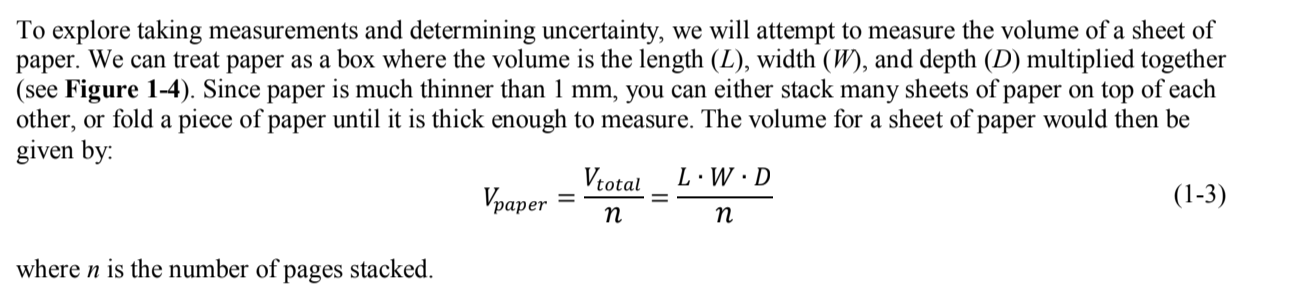 Solved To explore taking measurements and determining | Chegg.com