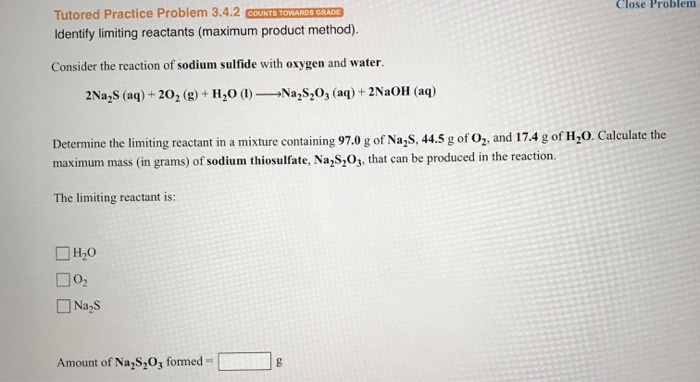 Solved Identify limiting reactants (maximum product method). | Chegg.com