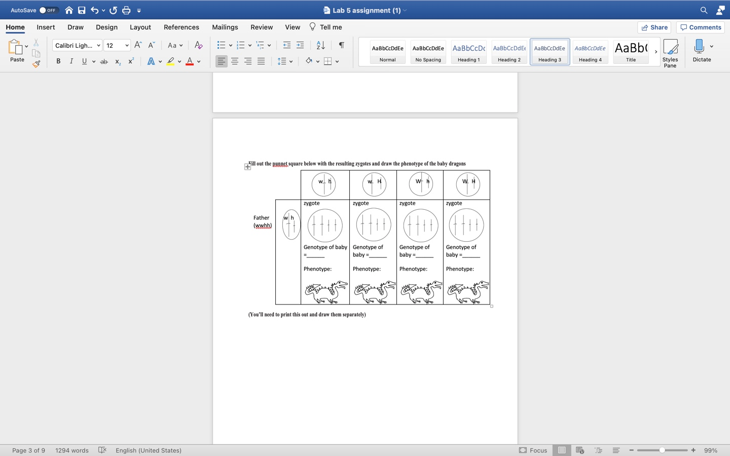 Solved AutoSave OFF ñosu Lab 5 assignment (1) Home Insert | Chegg.com