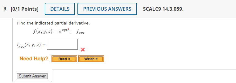 Solved Find the indicated partial derivative. | Chegg.com