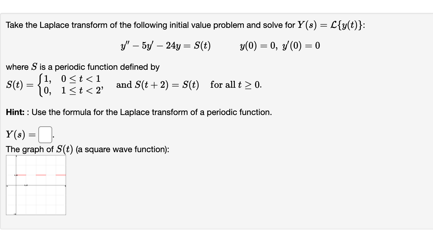 Solved Take the Laplace transform of the following initial | Chegg.com