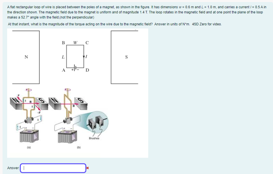Solved A flat rectangular loop of wire is placed between the | Chegg.com