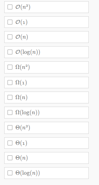 Solved Q1 Asymptotic Analysis: Visually 5 Points For each of | Chegg.com Solved Q1 Asymptotic Analysis: Visually 5 Points For each of | Chegg.com