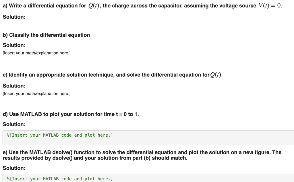 Solved Problem 2: Consider the RLC circuit shown below, | Chegg.com