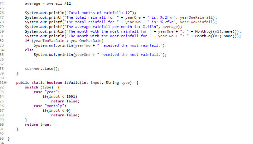 Solved JAVA I'm doing a lab and have an if loop that is | Chegg.com