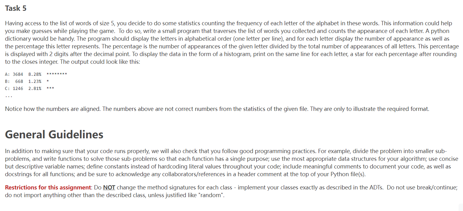 Solved Assignment 2 Assignment 2 - Class, data structure and | Chegg.com