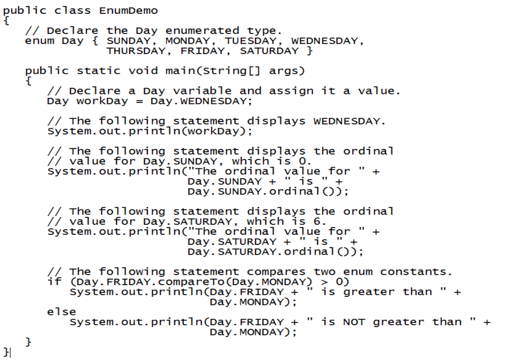 Solved This program demonstrates an enumerated type, with | Chegg.com
