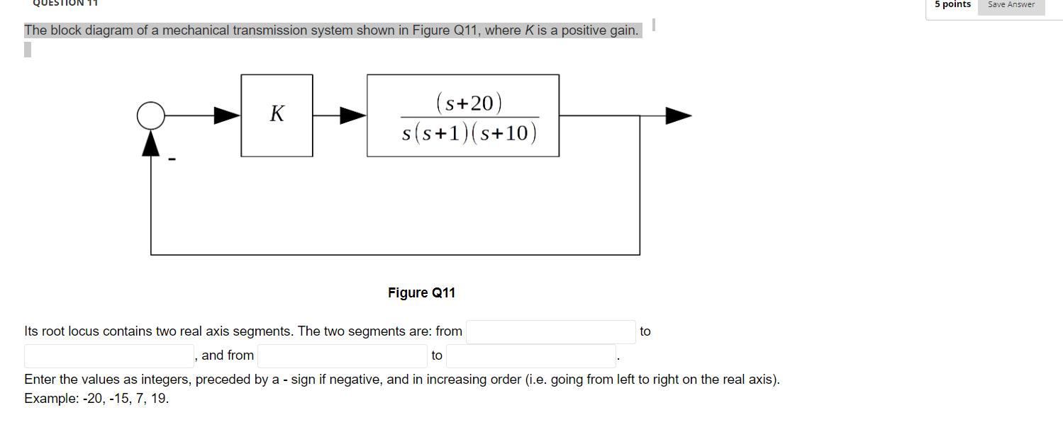 Solved The block diagram of a mechanical transmission system | Chegg.com