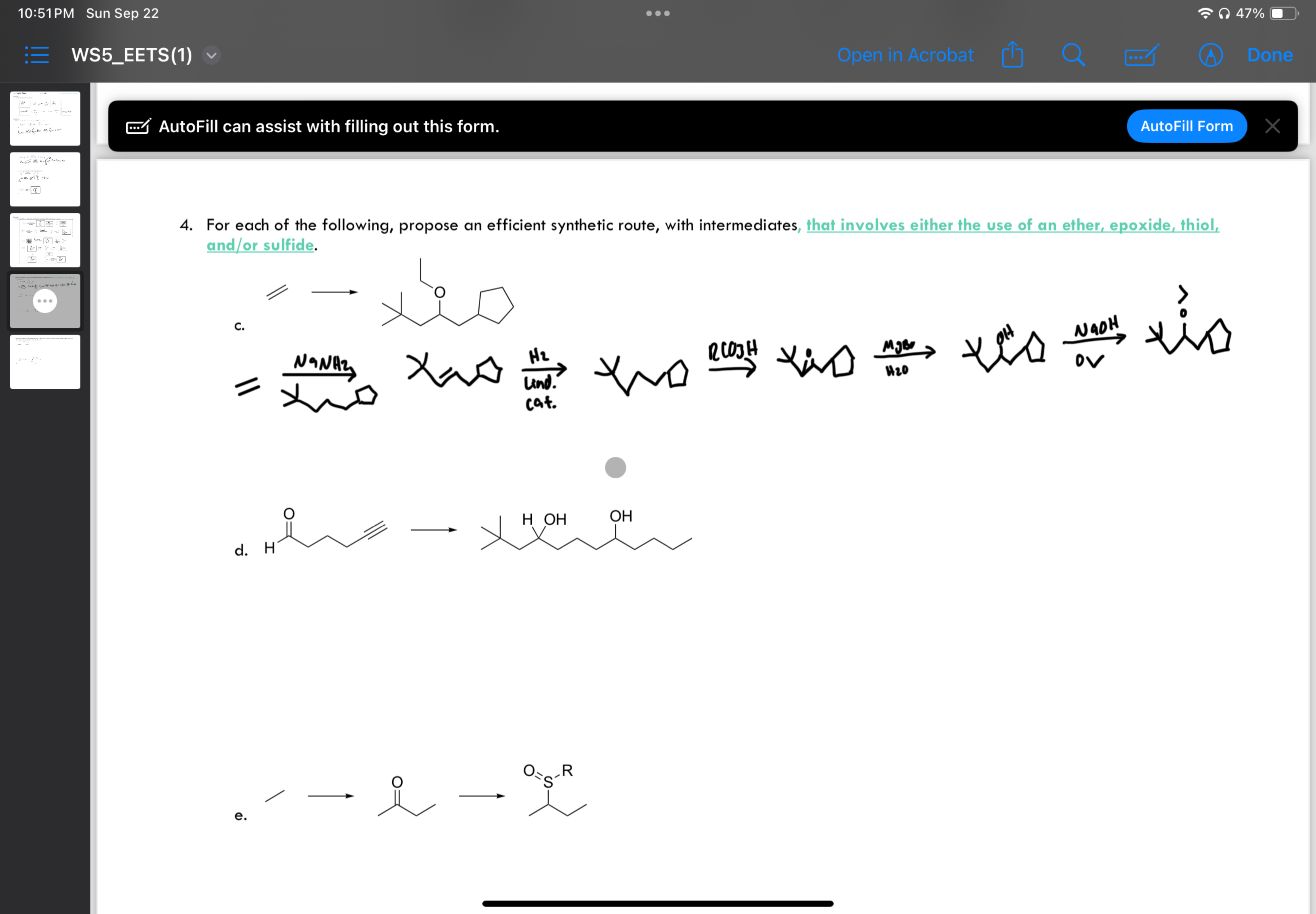 Solved For each of the following, propose an efficient | Chegg.com