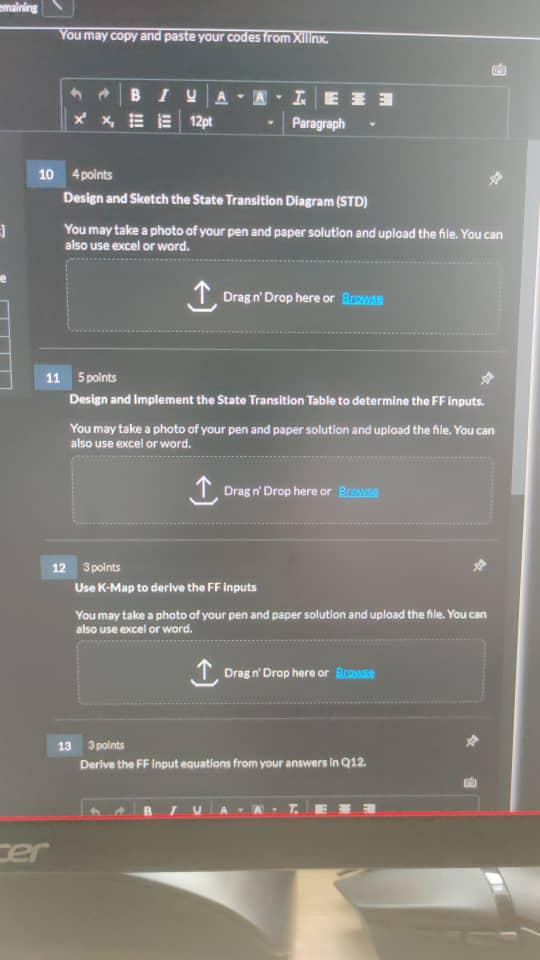 Solved 9 Digital Electronics Design 10 Design and implement | Chegg.com
