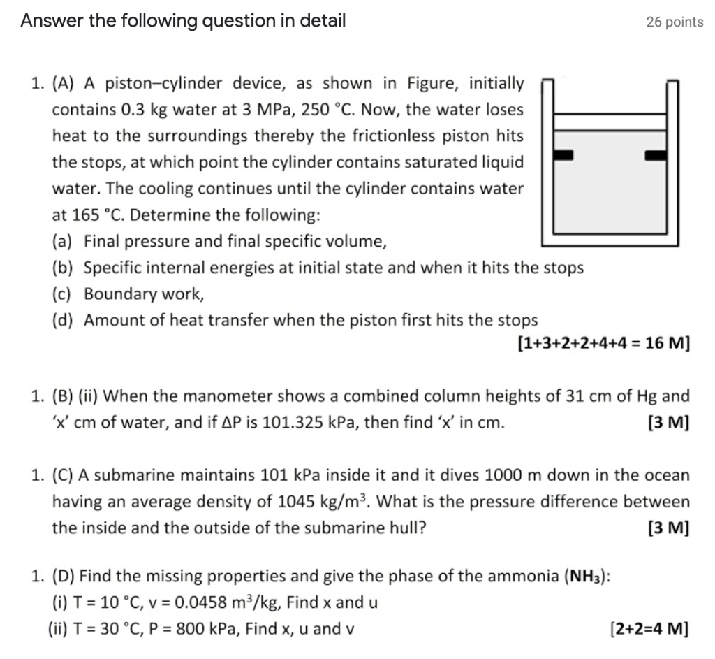 Answer the following question in detail 26 points 1. | Chegg.com