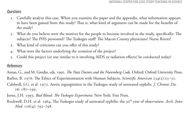 NATIONAL CENTER FOR CASE STUDY TEACHING IN SCIENCE | Chegg.com