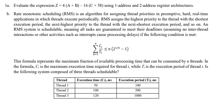 3a. Compare and contrast the RISC and CISC | Chegg.com
