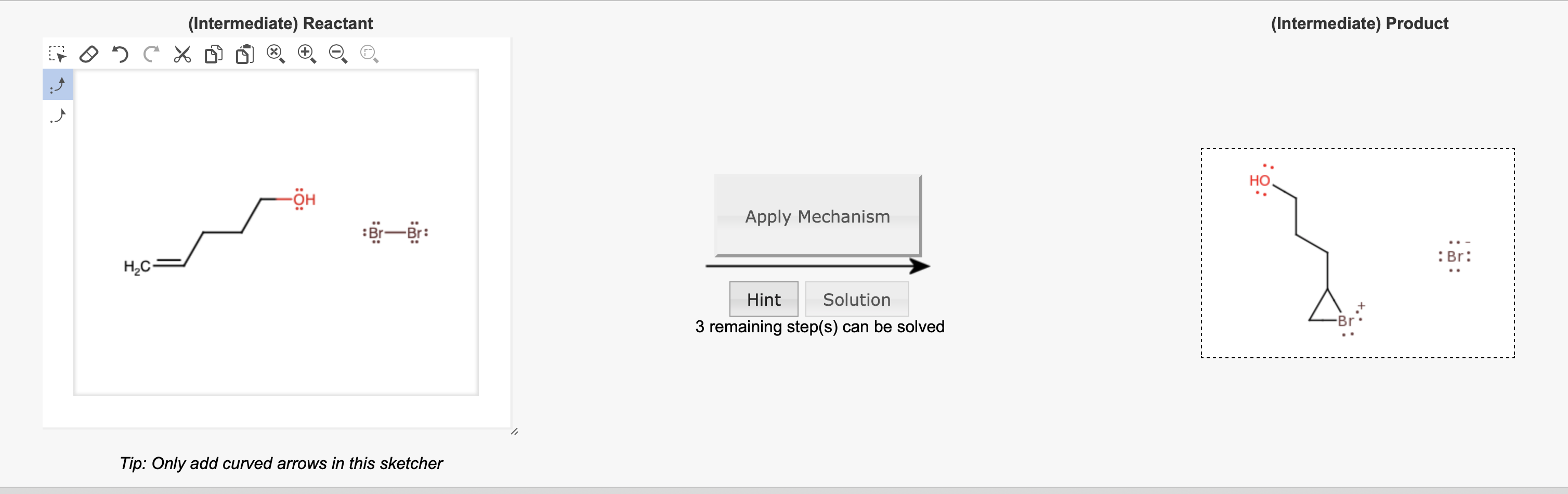 Solved (Intermediate) Reactant (Intermediate) Product HO | Chegg.com