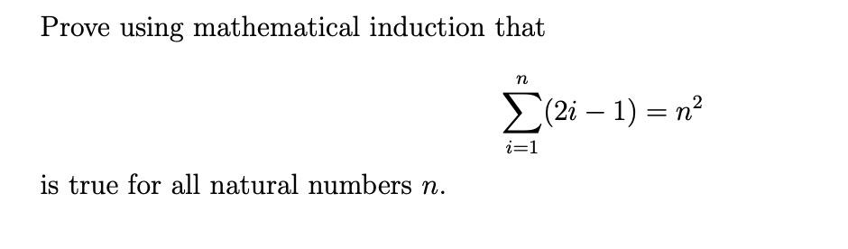 Solved Prove using mathematical induction that | Chegg.com