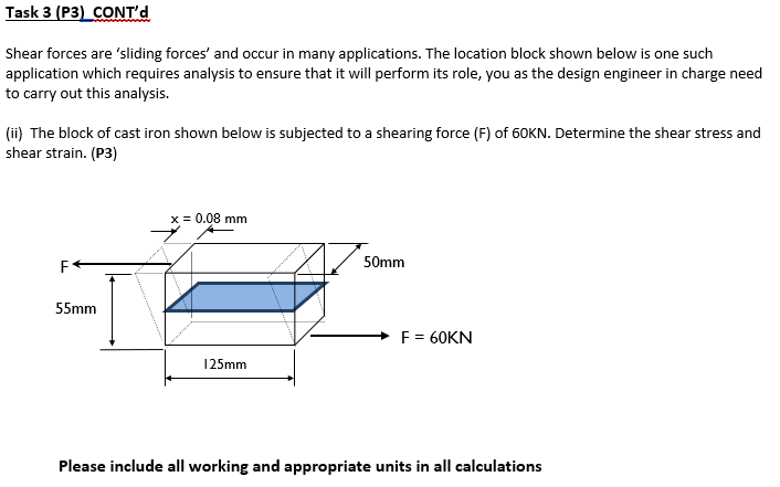 Solved Shear forces are 'sliding forces' and occur in many | Chegg.com