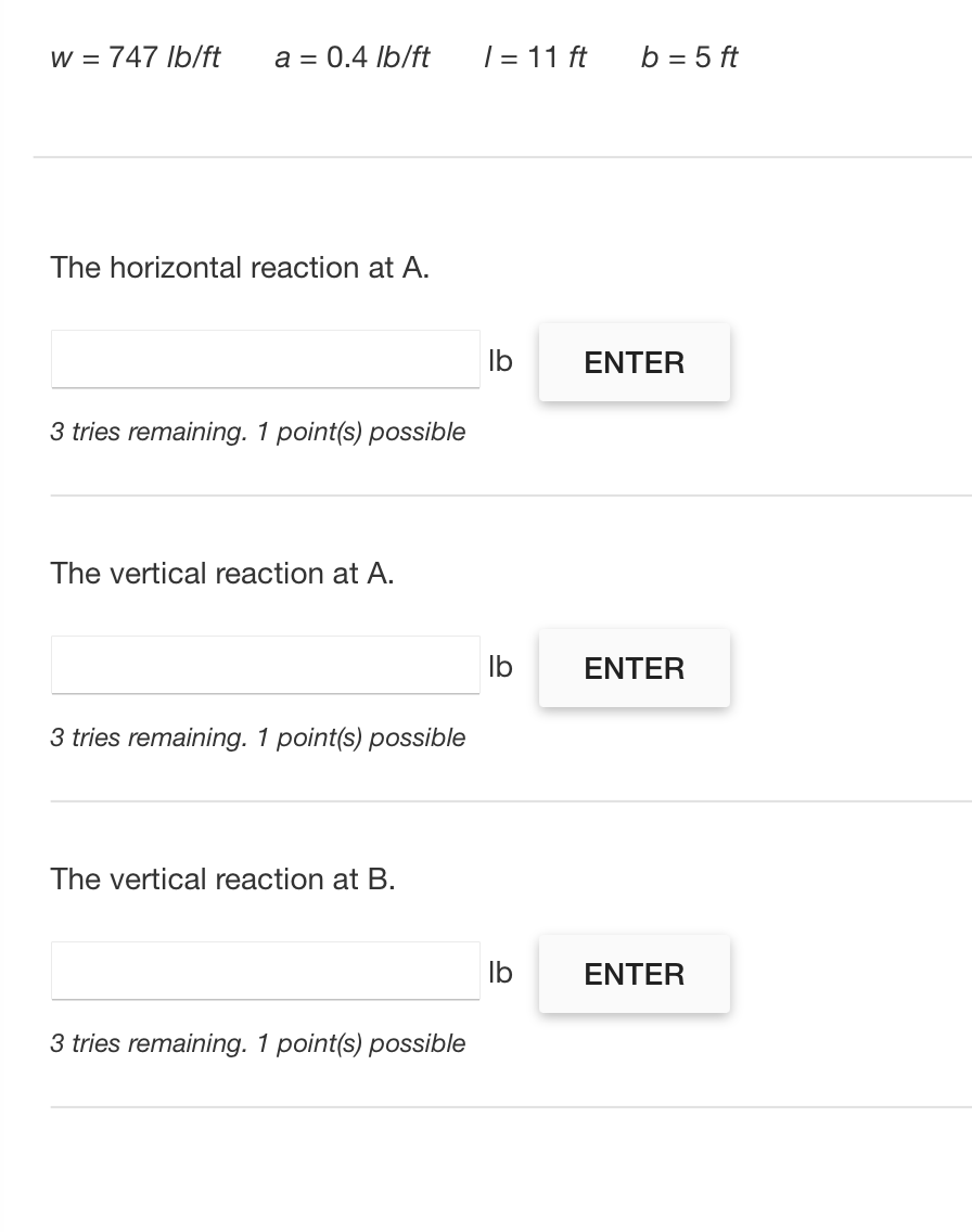 Solved Calculate the reactions at supports A and B. COLLAPSE | Chegg.com