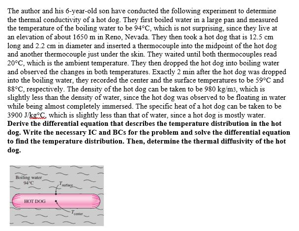 Solved The author and his 6-year-old son have conducted the | Chegg.com