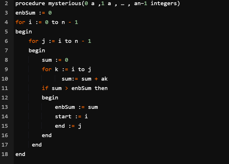 Solved For What Purpose The Algorithm Given Below Is Written 