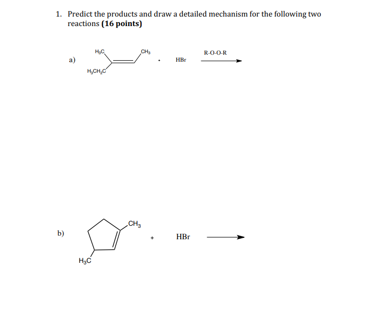 Solved Predict the products and draw a detailed mechanism | Chegg.com