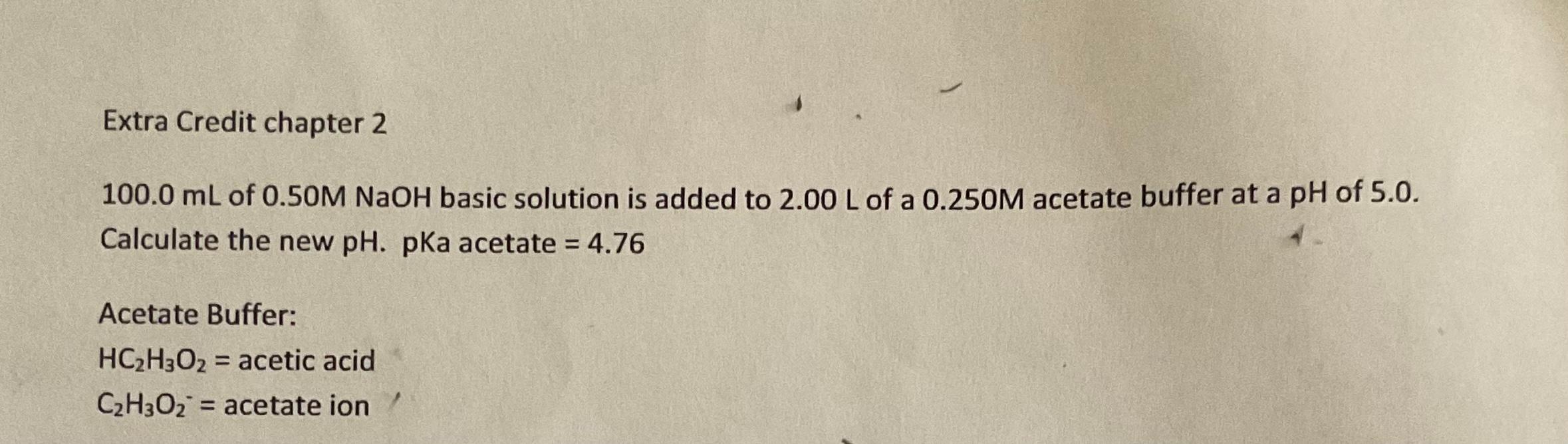 Solved 100.0 mL of 0.50MNaOH basic solution is added to 2.00 | Chegg.com