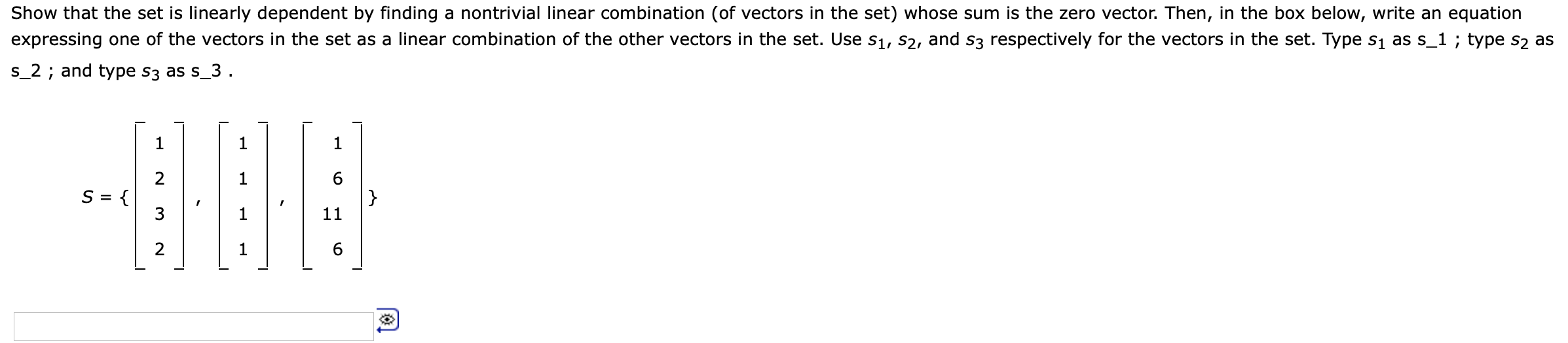 Solved Show that the set is linearly dependent by finding a | Chegg.com