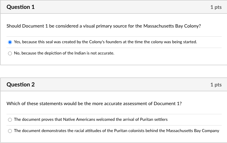Should Document 1 be considered a visual primary | Chegg.com