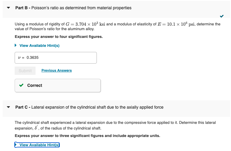 Solved Learning Goal: To determine the modulus of rigidity | Chegg.com