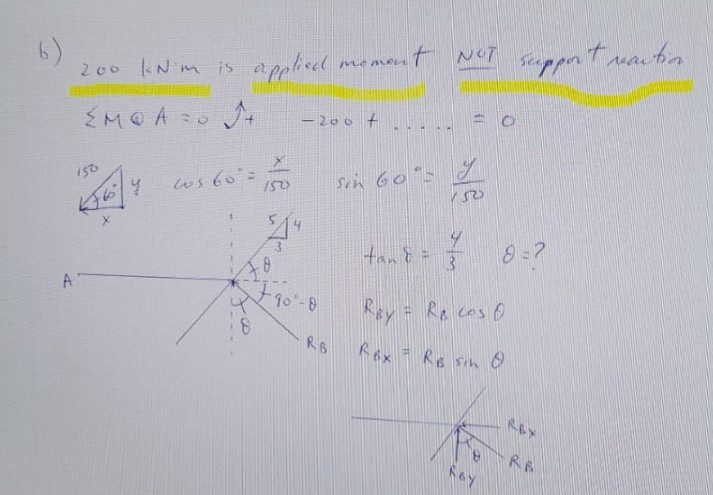 Solved 150 KN 200 kNm 25 kN/m 60344 13 m+7+3 m+3 m/ (b) | Chegg.com