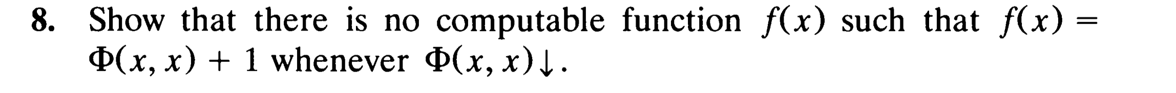 Solved Show that there is no computable function f(x) ﻿such | Chegg.com