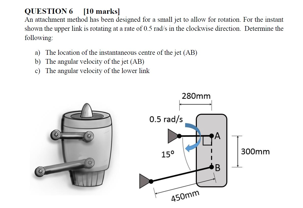 Solved QUESTION 6 [10 marks] An attachment method has been | Chegg.com