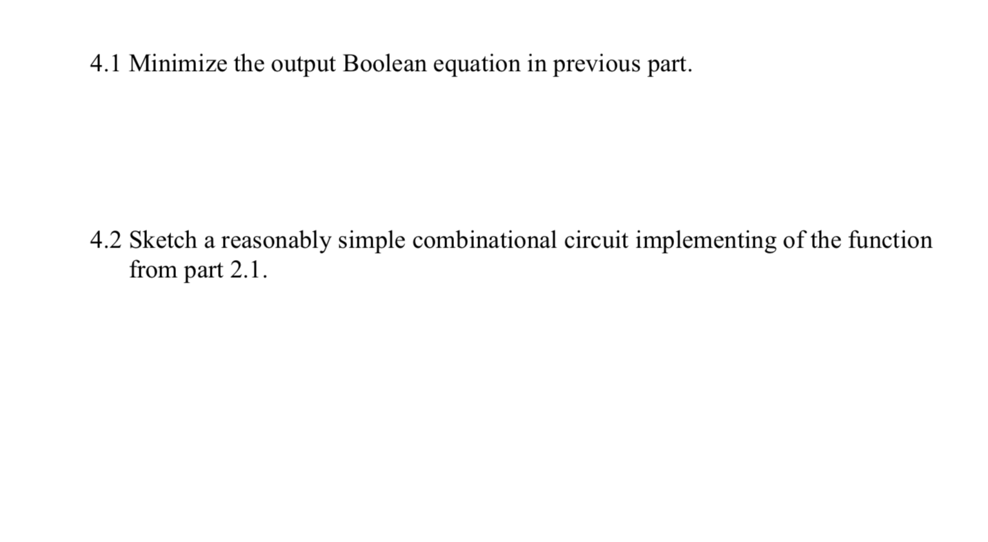 Solved 3 Simplify Each Of The Following Boolean Equations 2816