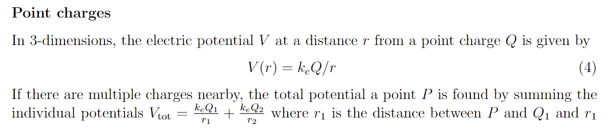 Solved How can you make this voltage vs distance from radius | Chegg.com