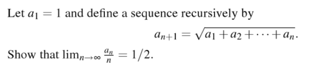 Solved Let aj = 1 and define a sequence recursively by an+1 | Chegg.com