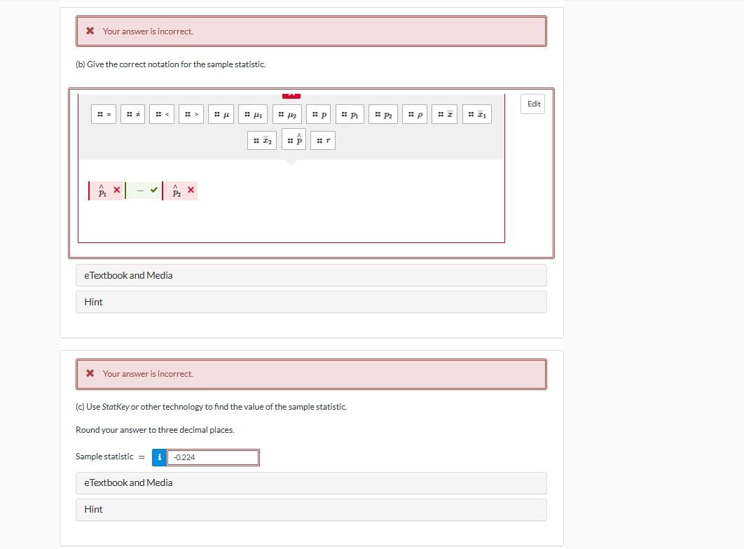 Solved This exercise uses data from a study designed to | Chegg.com