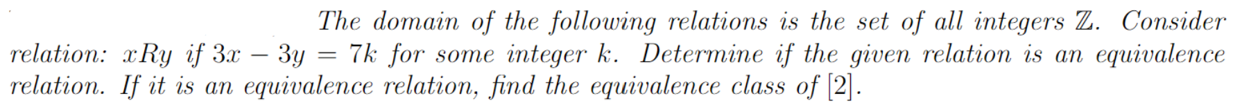 Solved The domain of the following relations is the set of | Chegg.com