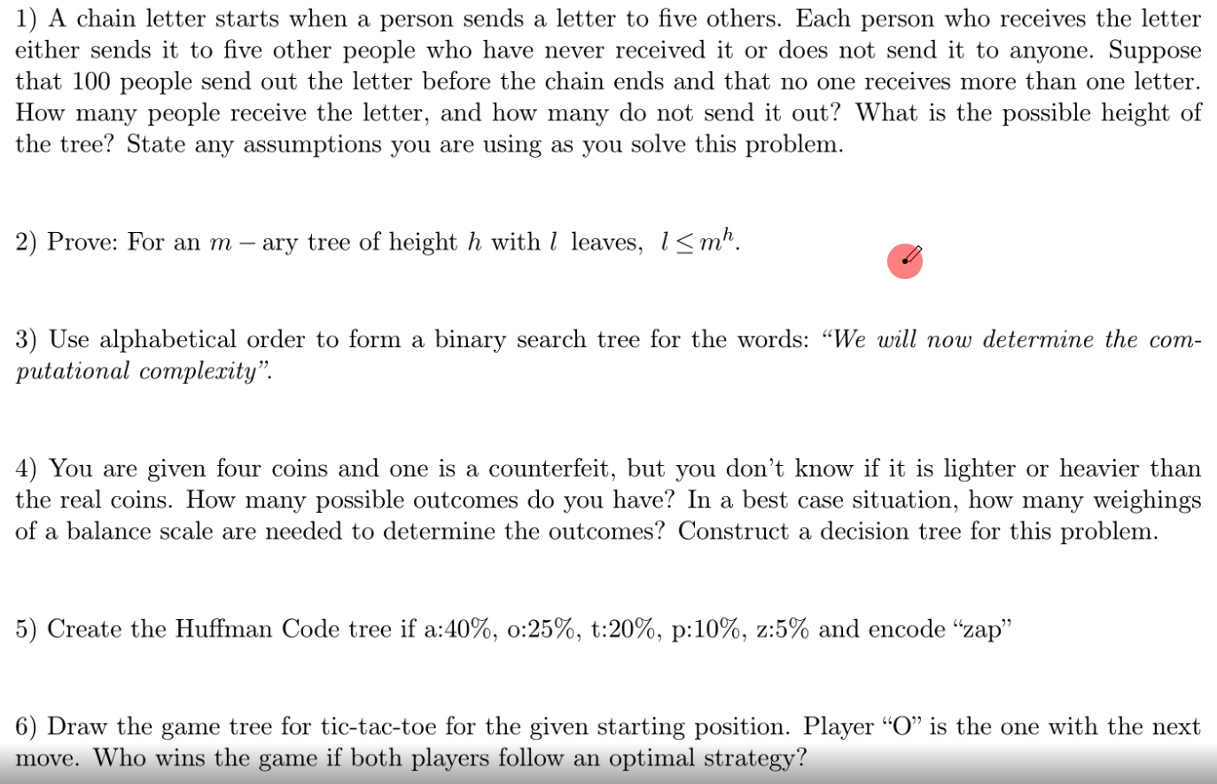 Solved 1) ﻿A chain letter starts when a person sends a | Chegg.com