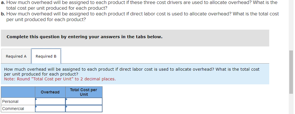 Solved How much overhead will be assigned to each product if | Chegg.com