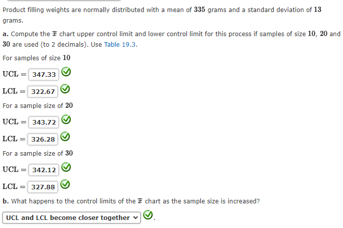 Solved Product filling weights are normally distributed with | Chegg.com
