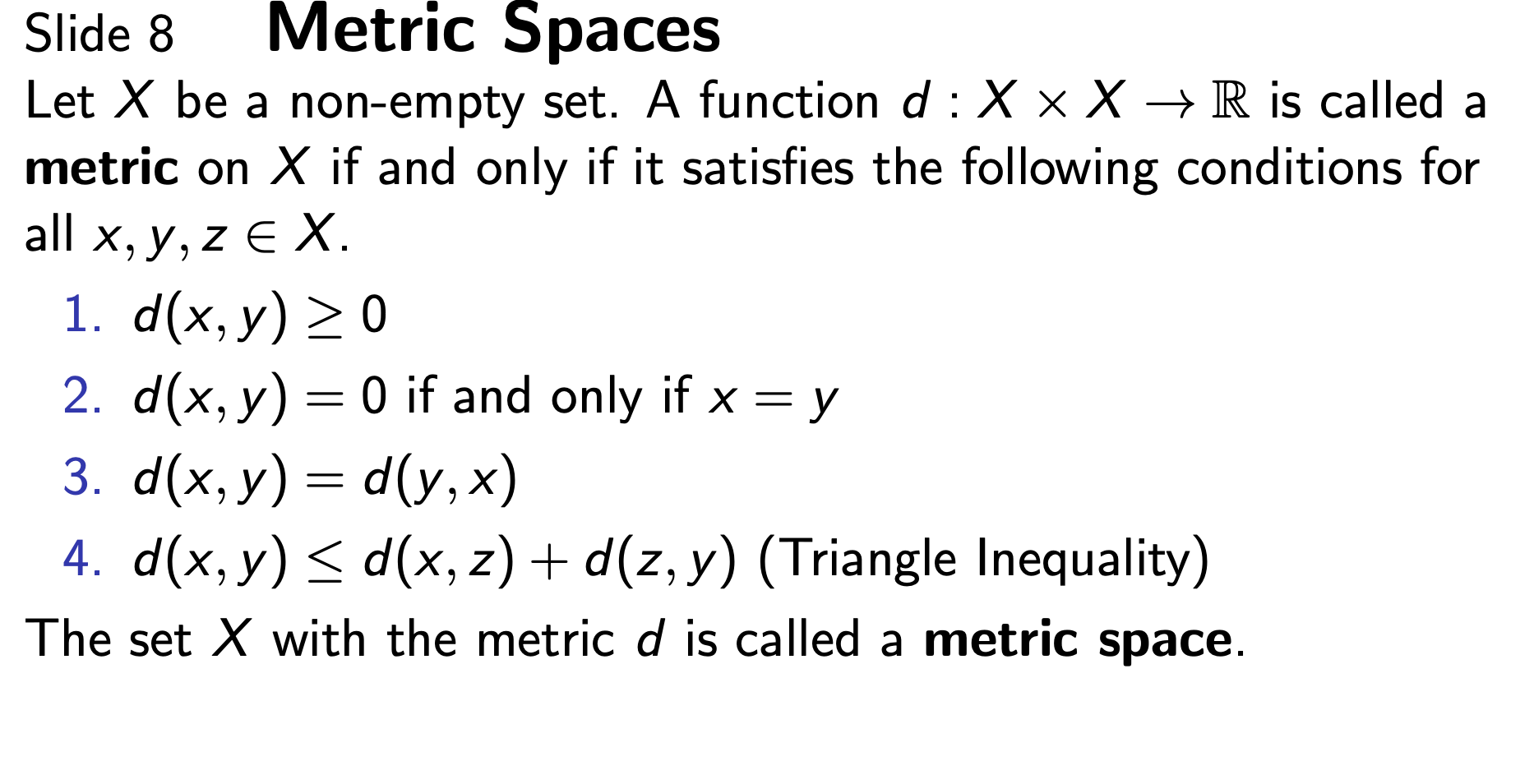 Solved 3 Let X D Be A Metric Space And Suppose That S Is