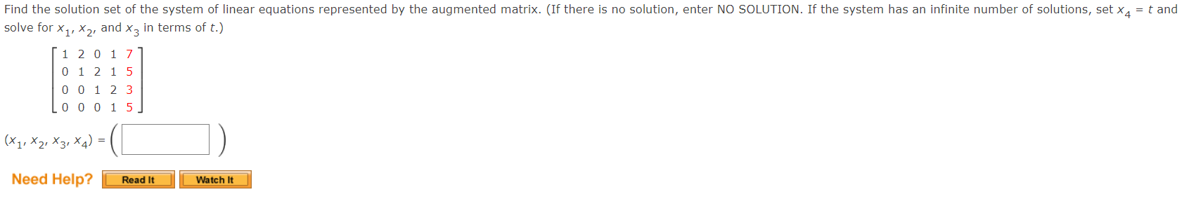 Solved solve for x1,x2, ﻿and x3 ﻿in terms of t.)Need Help? | Chegg.com