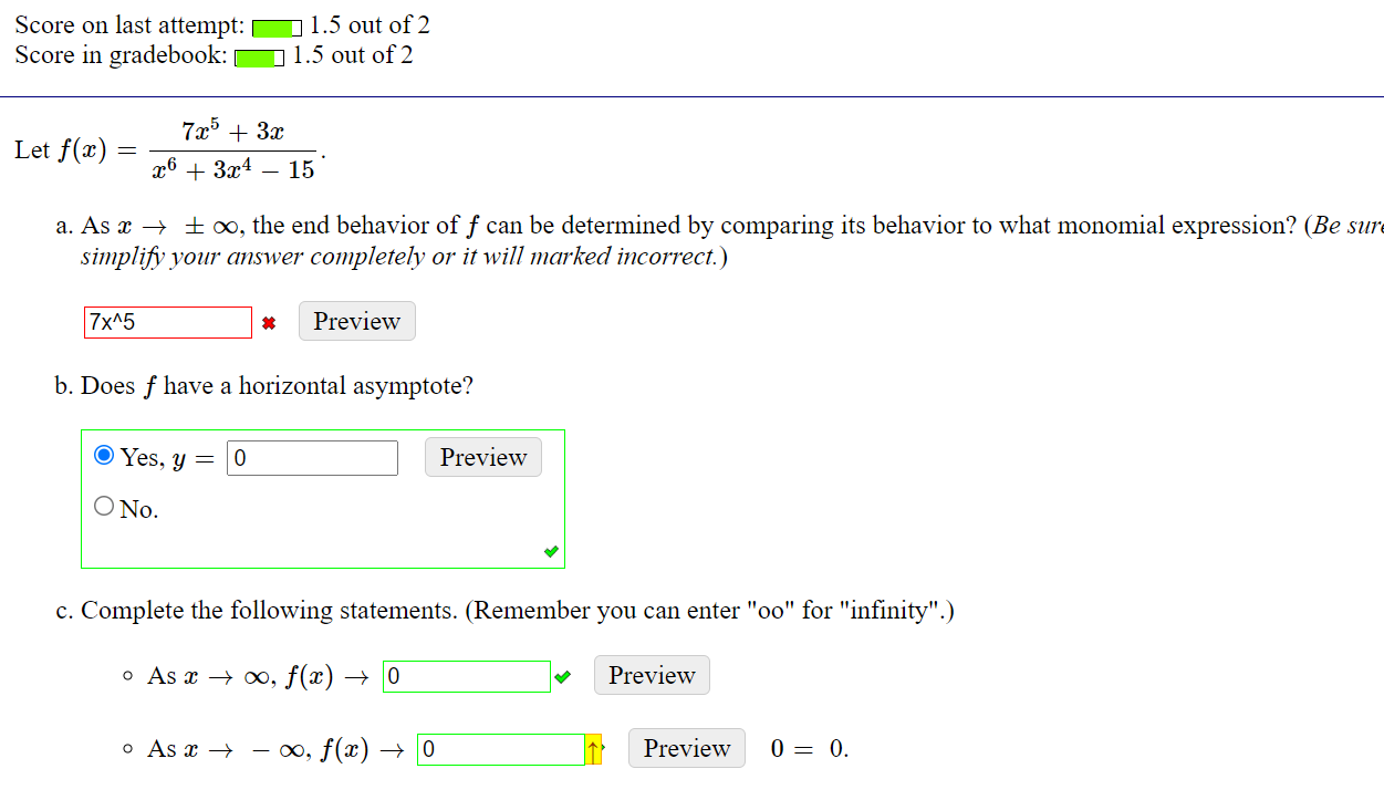 Solved Let F X 7 X 5 3 X X 6 3 X 4 − 15 As X → ±
