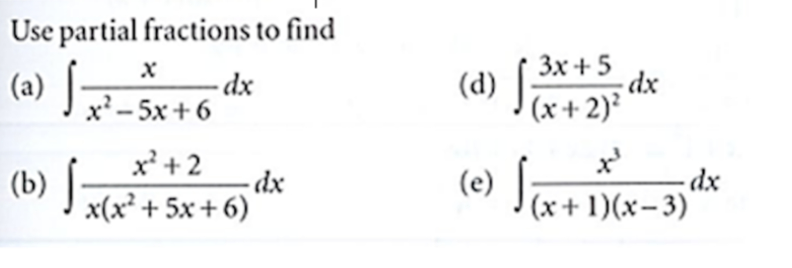 Solved Use partial fractions to find(e) ∫﻿﻿x3(x+1)(x-3)dx | Chegg.com