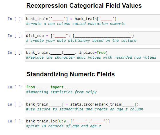 Reexpression Categorical Field Values Standardizing | Chegg.com
