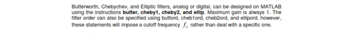 Solved Butterworth, Chebychev, and Elliptic filters, analog | Chegg.com