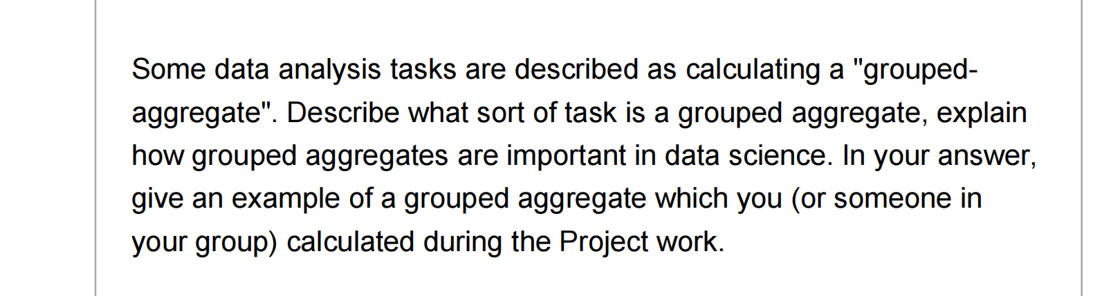Solved Some data analysis tasks are described as calculating | Chegg.com