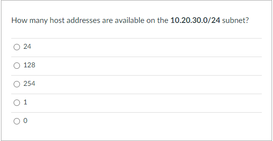 Solved How many host addresses are available on the | Chegg.com