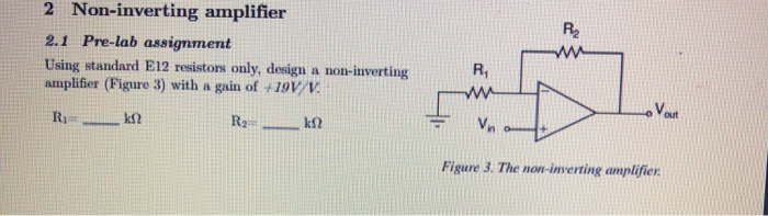 Solved 1 Inverting amplifier 1.1 Pre-lab assignment Circuit | Chegg.com