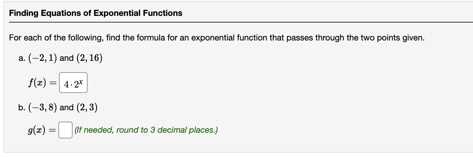 Solved For each of the following, find the formula for an | Chegg.com
