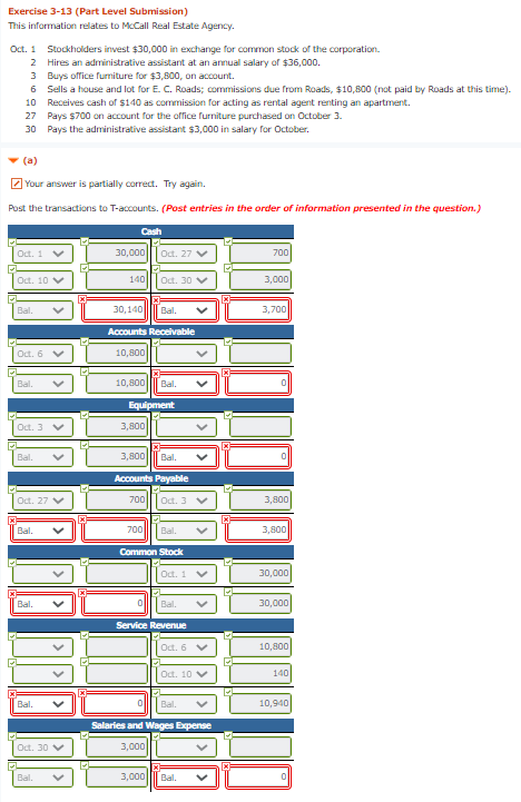 Solved Exercise 3-13 (Part Level Submission) This | Chegg.com